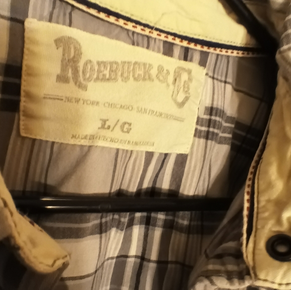roebuck & co | Shirts | Mens Large Vintage Roebuck Co Western Shirt ...
